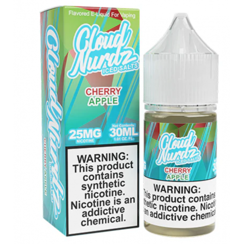 Liquido Cloud Nurdz Salt Nic Iced Cherry Apple 30ml Liquido Cloud Nurdz Salt Nic Iced Cherry Apple 30ml